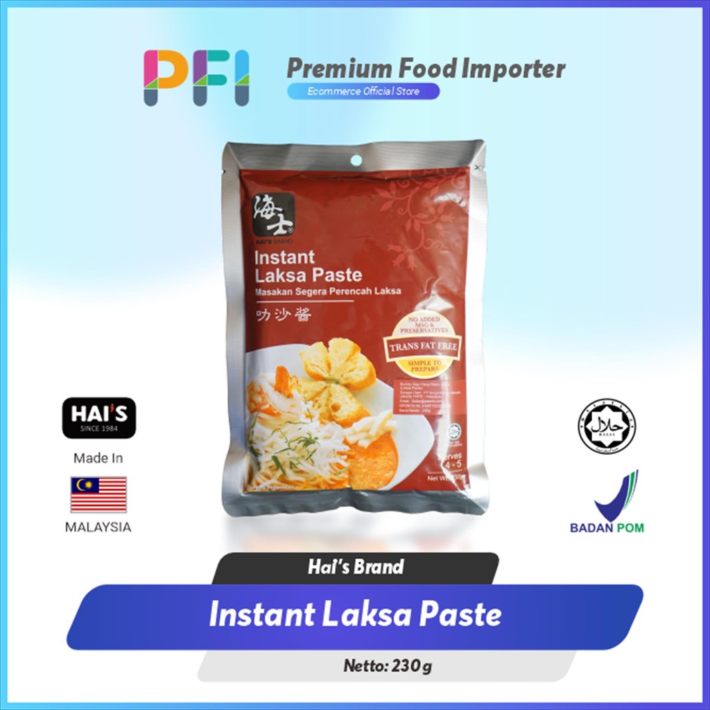 Jual Hais Instant Laksa Paste 230g - Bumbu Laksa | Shopee Indonesia