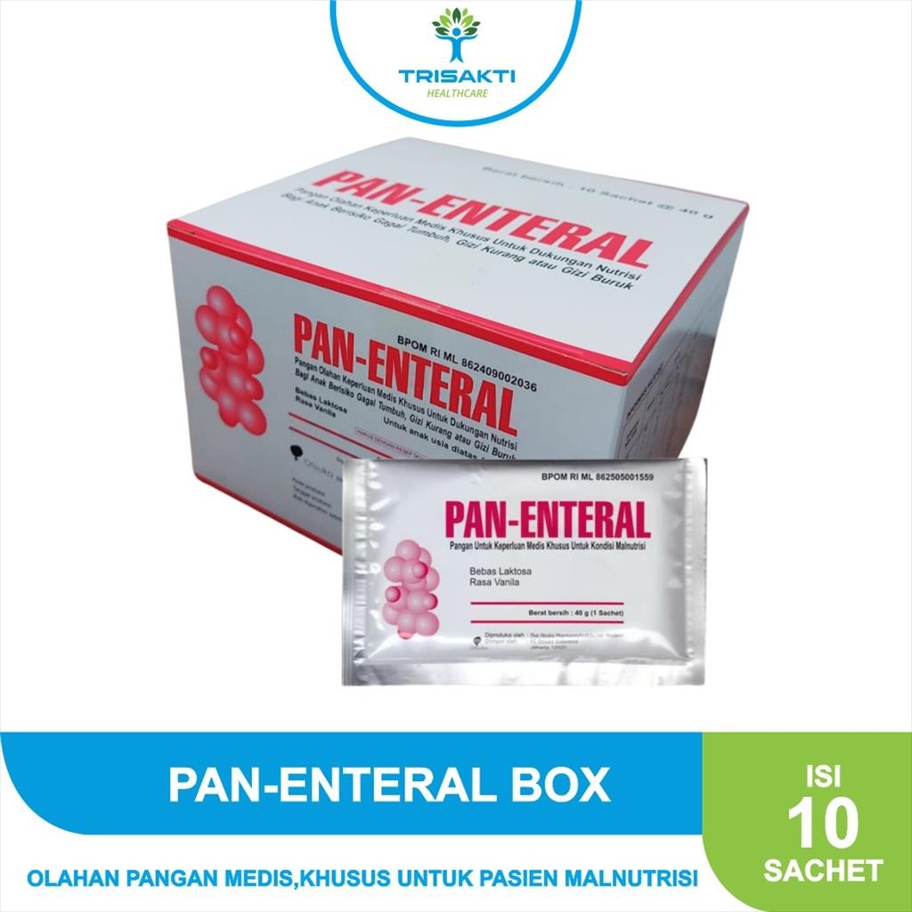 Jual Pan-Enteral Susu Sachet 40mg Gram Rasa Vanila 1 BOX 10 Sachet ...
