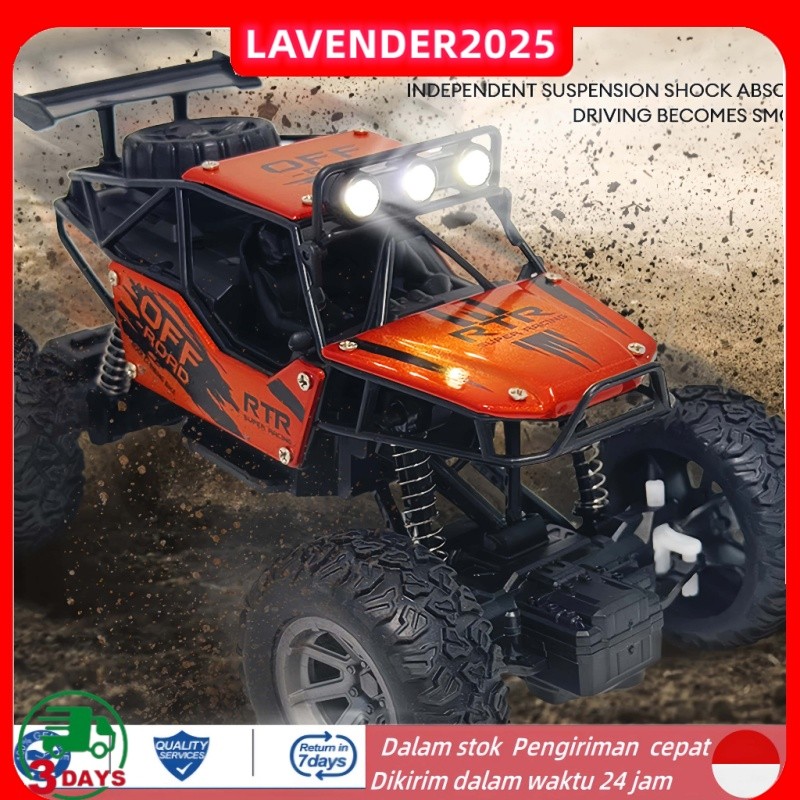 Jual 【24H】Mobil Remote Control Alloy Off-Road Car Mainan RC Mobil Climbing Car 2WD Powerful ...