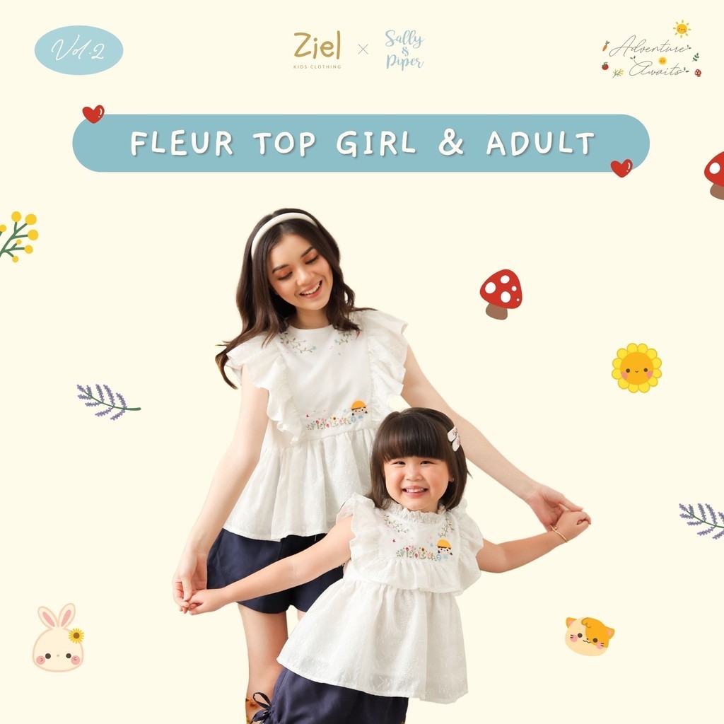 Jual ZIEL KIDS X SALLY & PIPER - VOLUME 2 - Fleur Top | Shopee Indonesia
