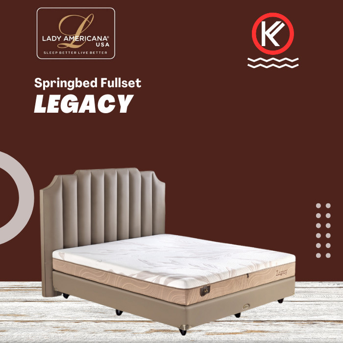 Jual Kasur Springbed Lady Americana Legacy Full Latex Fullset Shopee