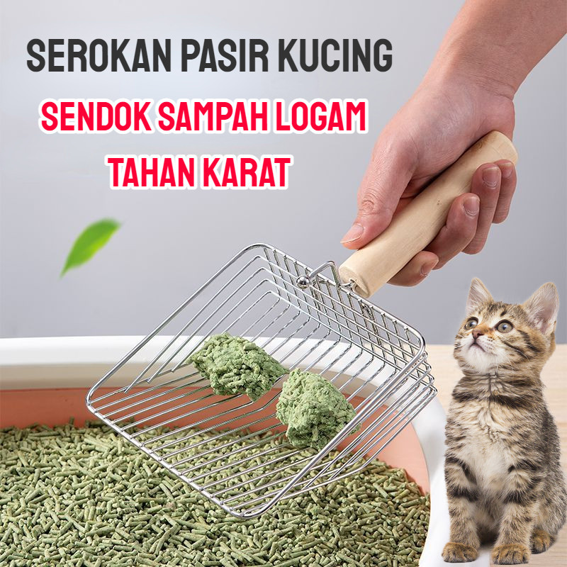 Jual Sekop Serokan Serok/Pasir Stainless Steel/Kucing Serokan Pasir ...