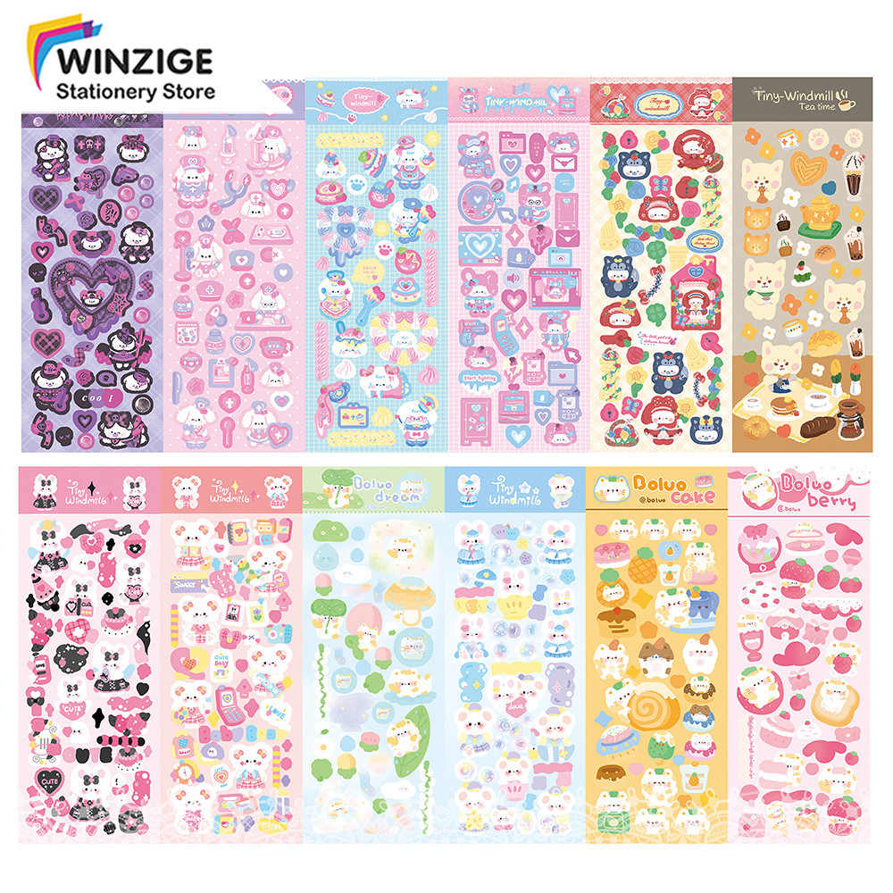 Jual Winzige Stiker Lucu Korea Photocard Toploader Decor Sticker ...