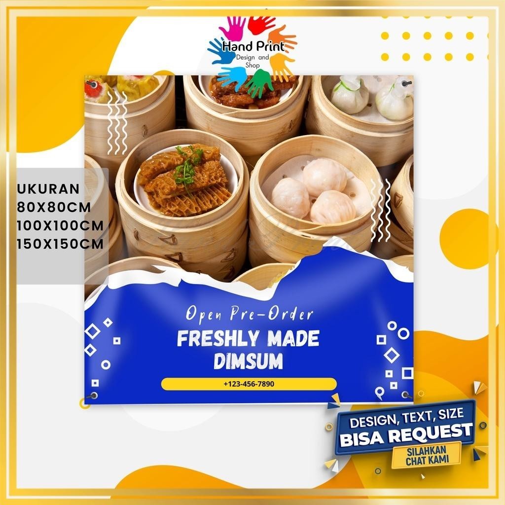 Jual SPANDUK / BANNER Jualan Dimsum Ayam Dimsum Udang Makanan E MMT ...