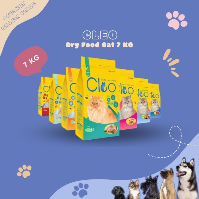 Jual CLEO Makanan Kucing Dry Food All Variant 7 kg (GROSIR) | Shopee ...