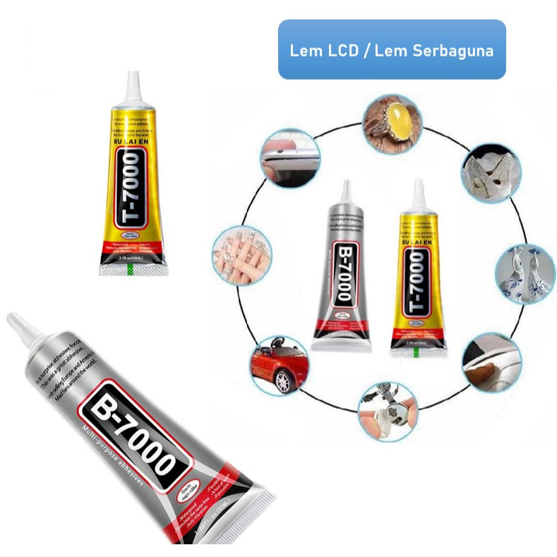 Jual Lem LCD Touchscreen 15ml T-7000 Hitam Bening Lem Perhiasan Sepatu | Shopee Indonesia