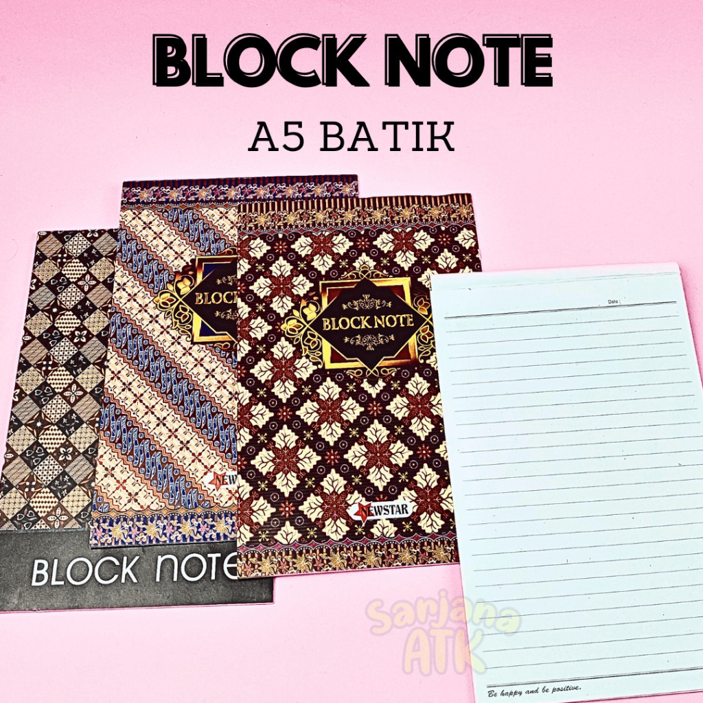 Jual Block Note / Blok Note / Notes Batik A5 | Shopee Indonesia