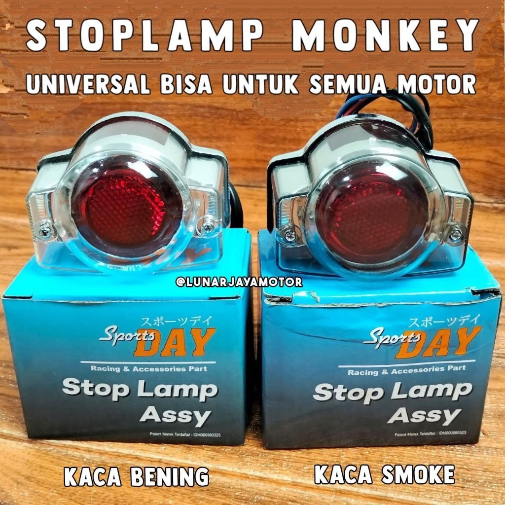 Jual STOPLAMP CB MONKEY LAMPU STOP CB MONKEY MIKA BENING DAN SMOKE ...