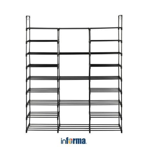 Jual Informa Benson Rak Sepatu 9 Tingkat - Hitam Shoe Rack Organizer ...
