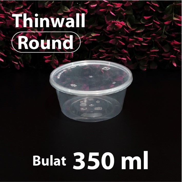 Jual (Depok) Thinwall Round 350 ml DM - Wadah Plastik Bulat | Shopee Indonesia