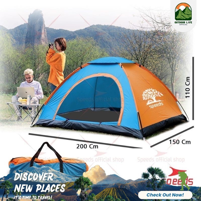 Jual HARGA SPESIAL SPEEDS tenda camping gunung mendaki dome 2-3 orang ...