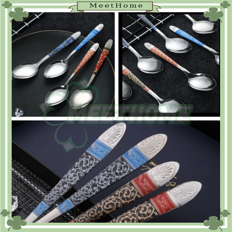 Jual Alat Makan Sendok Nasi Batik/Sendok Batik Stainless 1PCS/Motif ...