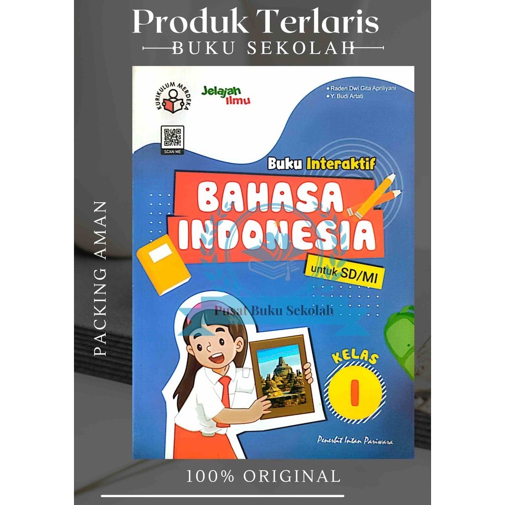 Jual Buku Interaktif Bahasa Indonesia SD Kelas 1 Kurikulum Merdeka Intan pariwara Tahun 2024 ...