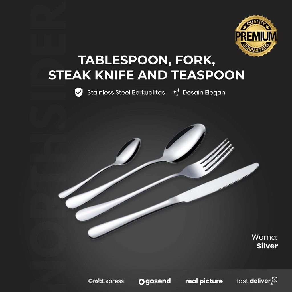 Jual Sendok Garpu Fine Dining Cutlery Set Stainless Steel 304 | Shopee ...