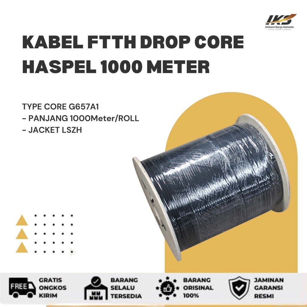 Jual Kabel FTTH Drop Cable Haspelan 1000m | Shopee Indonesia