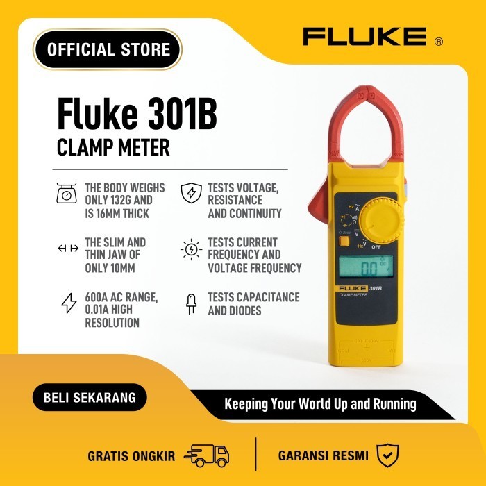 Jual Fluke 301b Clamp Meter | Shopee Indonesia