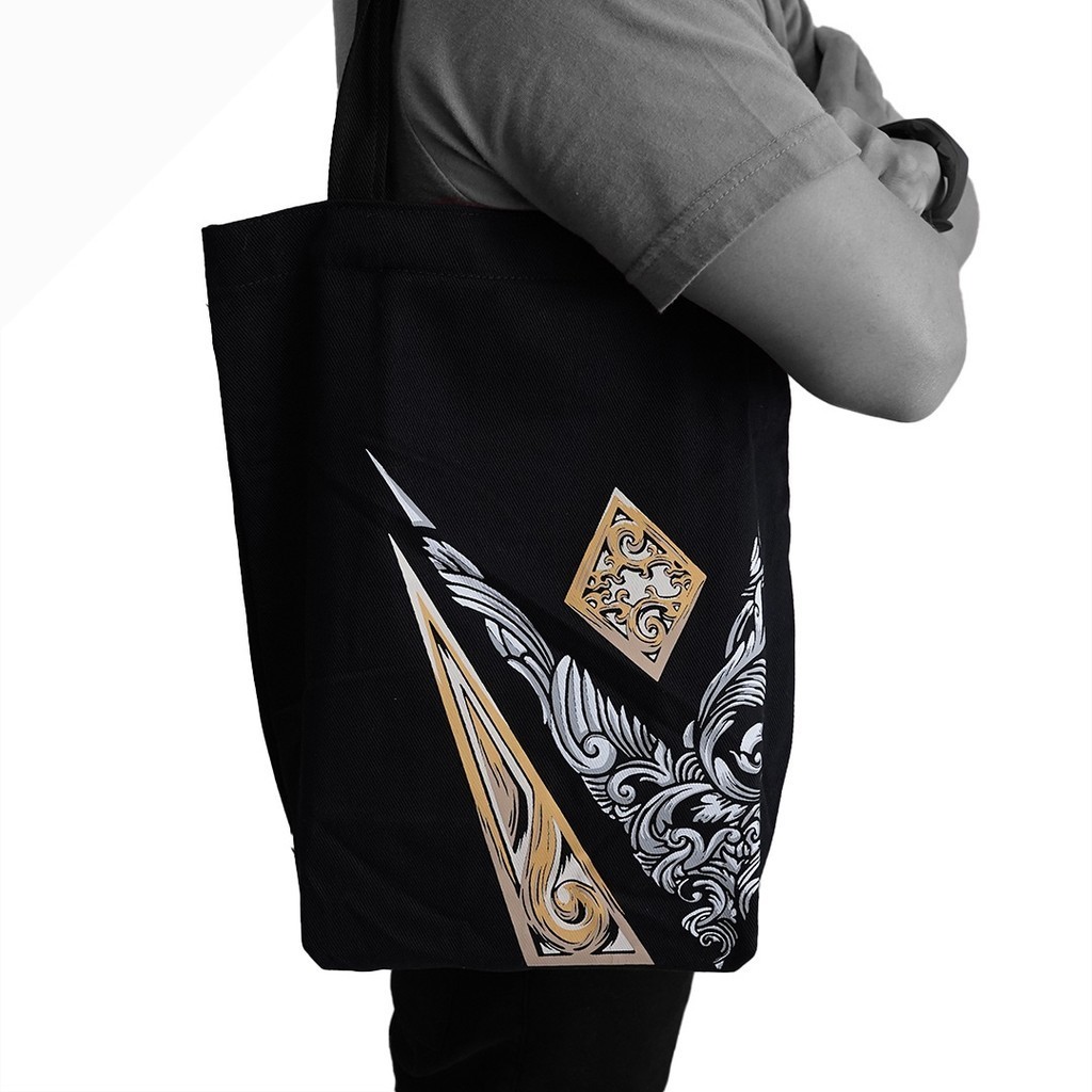 Jual Dewa United Signature Totebag Canvas Hitam | Shopee Indonesia
