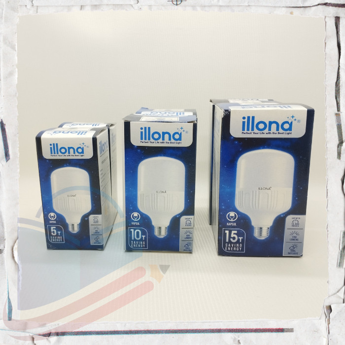 Jual Illona Lampu Bohlam LED Kapsul 5 10 15 watt | Shopee Indonesia