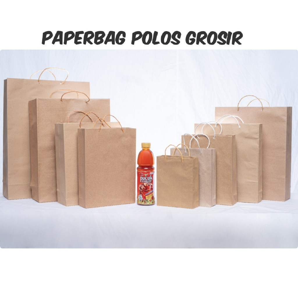 Jual [ALL SIZE] PAPER BAG POLOS / PAPERBAG POLOS / TAS KERTAS ...