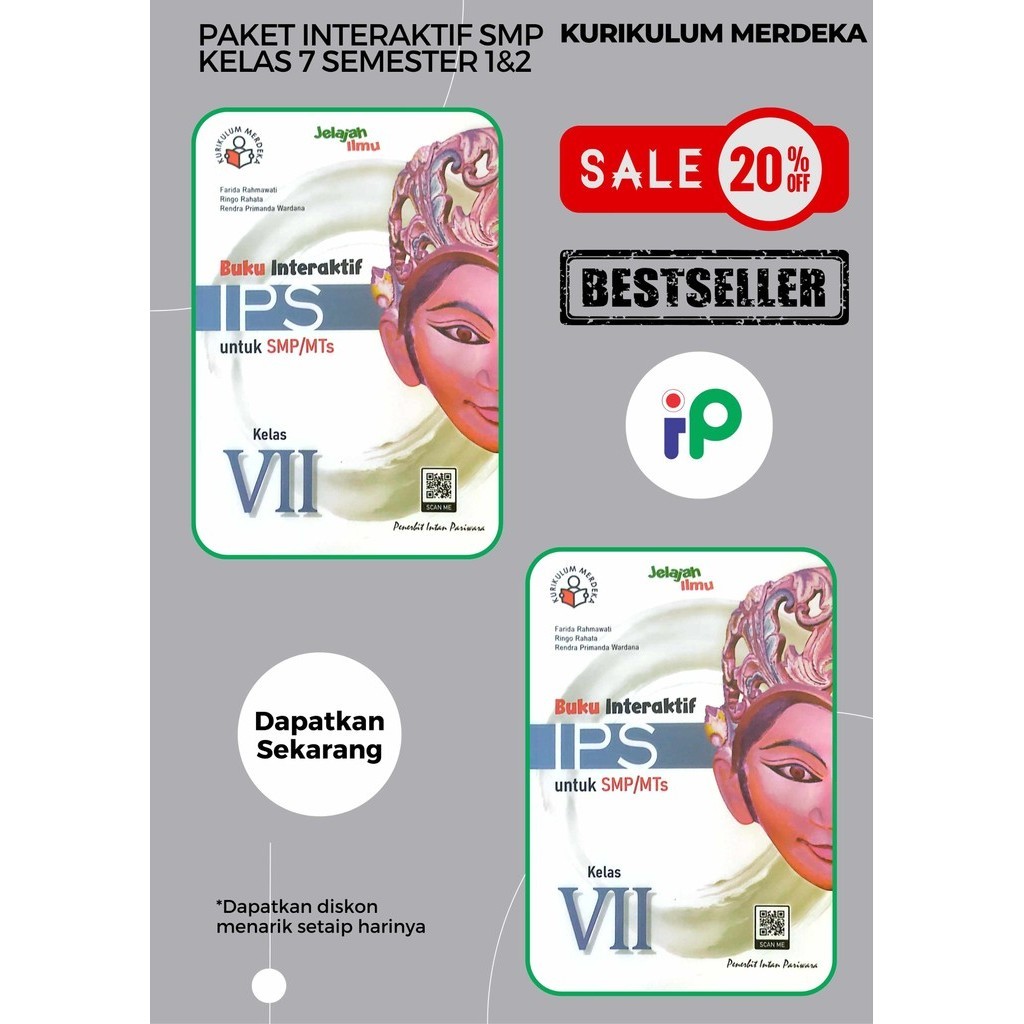 Jual Buku Interaktif IPS SMP Kelas 7 Semester 1&2 Kurikulum Merdeka Intan pariwara Tahun 2024 ...