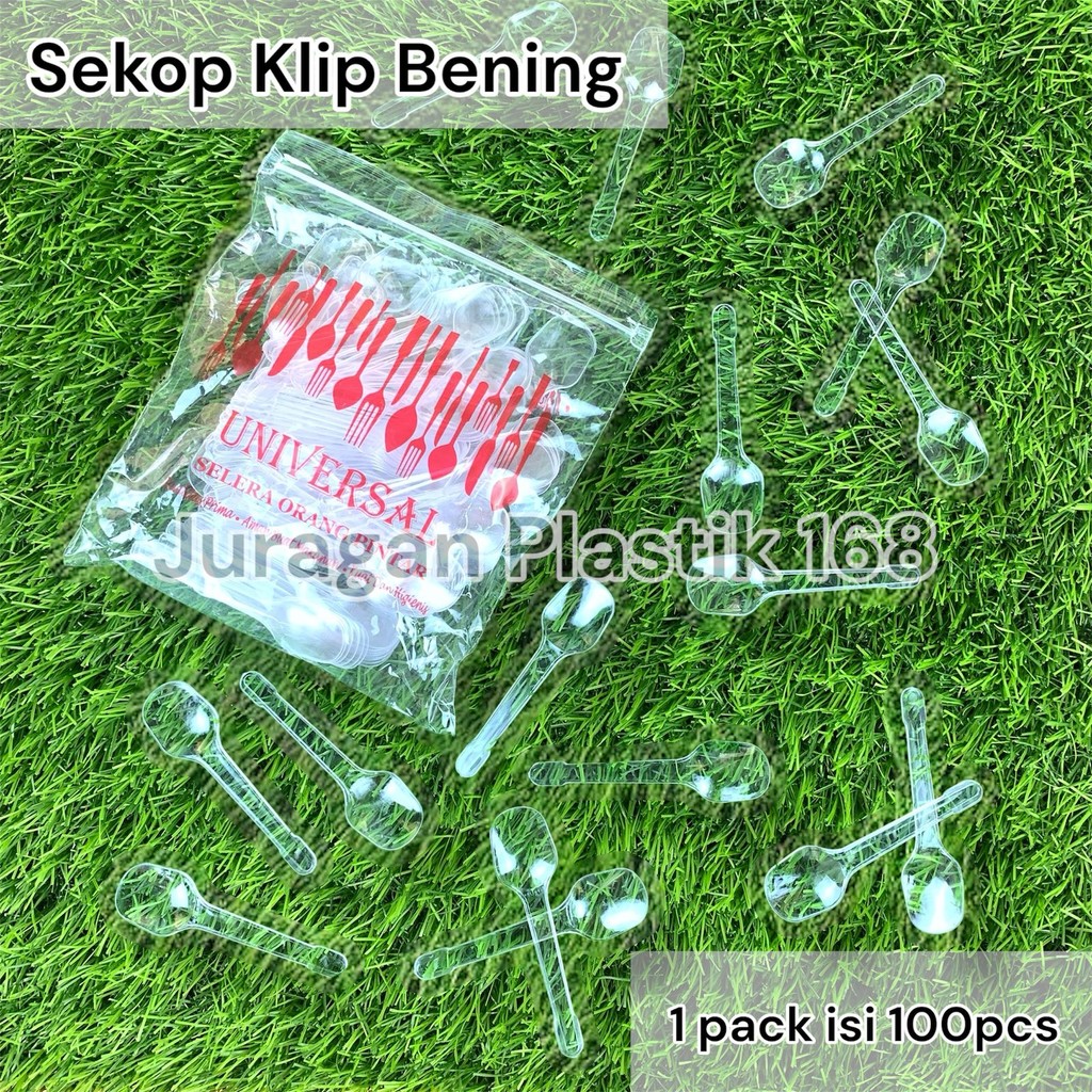 Jual Sendok Stb Sekop Bening / Sendok Jelly / Sendok Es Krim - Isi 100 ...