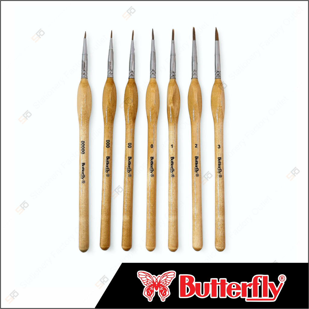 Jual Kuas Lukis Art Butterfly Satuan - Artist Paint Brush - SFO ...
