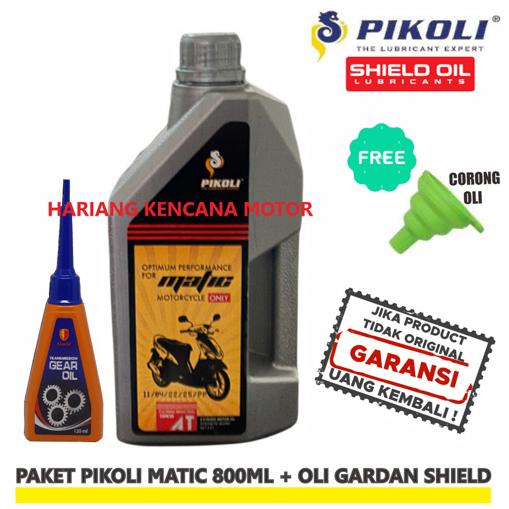 Jual Paket Oli Pikoli Matik 800ml Scooter Matic Vario Beat Scoopy Mio ...