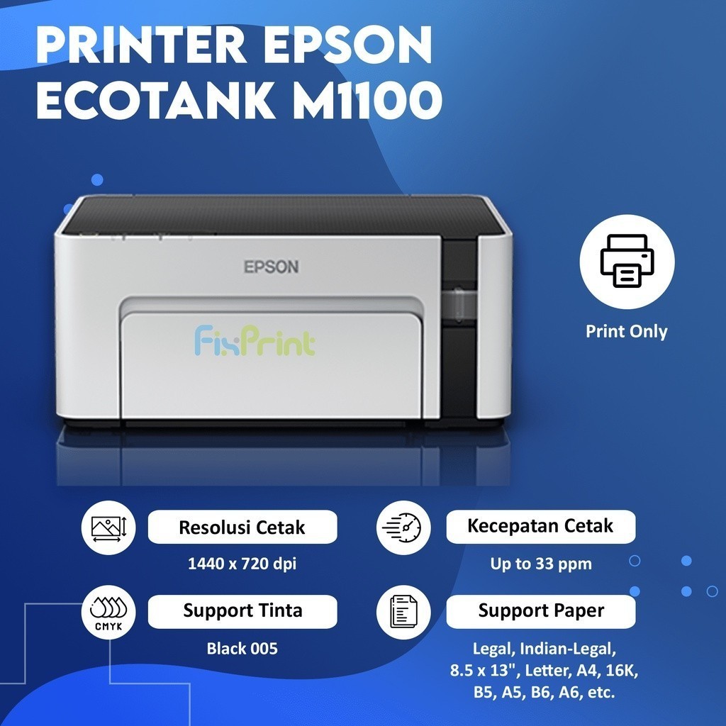 Jual Printer Epson M1100 Monochrome Ink Tank M 1100 M-1100 | Shopee ...