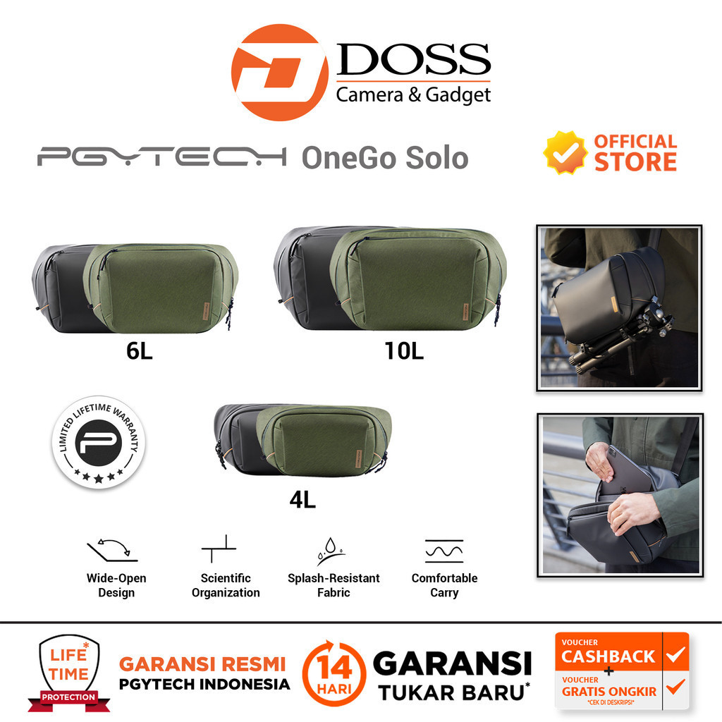Jual PGYTECH OneGo Solo V2 Camera Bag Pgytech One GO V2 4L 6L 10L | Shopee Indonesia