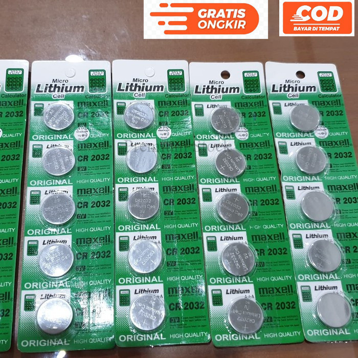Jual Baterei CR2032 / Battery CR2032 / BATEREI KALKULATOR JAM / CR 2032 ...