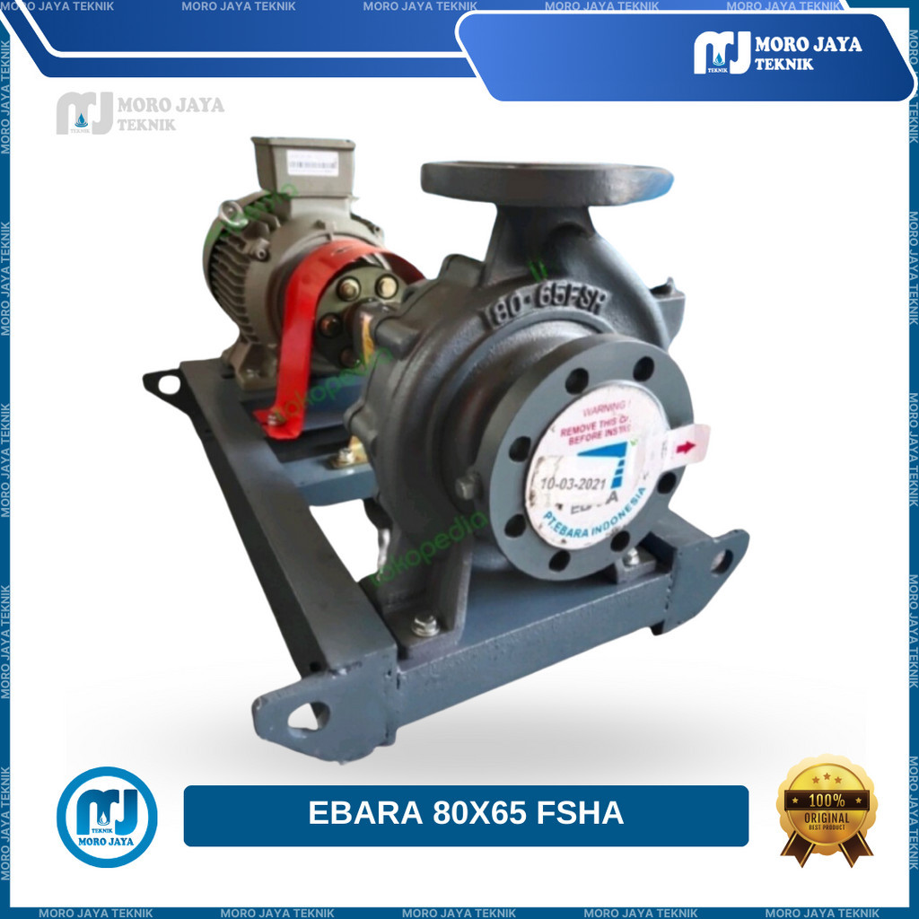 Jual Pompa Ebara 80x65 FSHA Mechanical Seal Teco 11 KW 15 HP 2 Pole | Shopee Indonesia