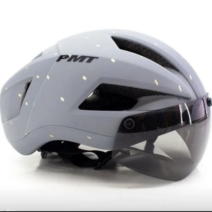 Jual helm sepeda PMT RS 01 Plus Aero Original - Cold Grey | Shopee ...