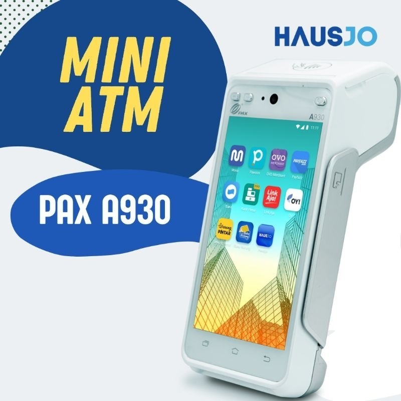 Jual EDC Android Mini ATM Hausjo PAX A930 | Shopee Indonesia