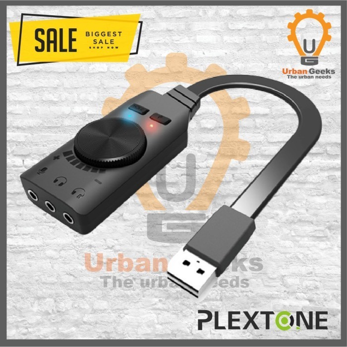 Jual Plextone GS3 Sound Card USB Adapter 7.1 Komputer Laptop Mac ...