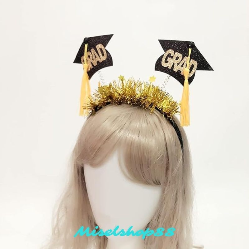 Jual Bando topi lulus kelulusan grad graduation wisuda | Shopee Indonesia
