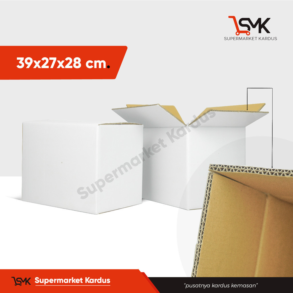 Jual Box 39X27X28 (BIZLINE OKAM) Double Wall Kardus/karton/paking ...