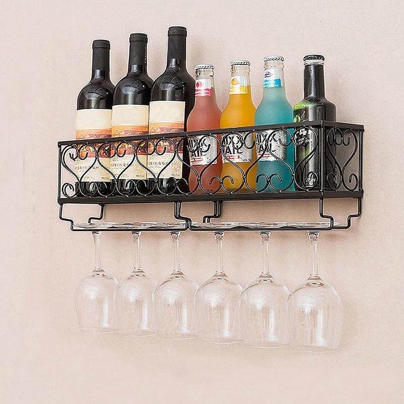 Jual Rak Wine Belanda 50cm Rak Botol Minuman Rak Dinding Rak Gantungan ...