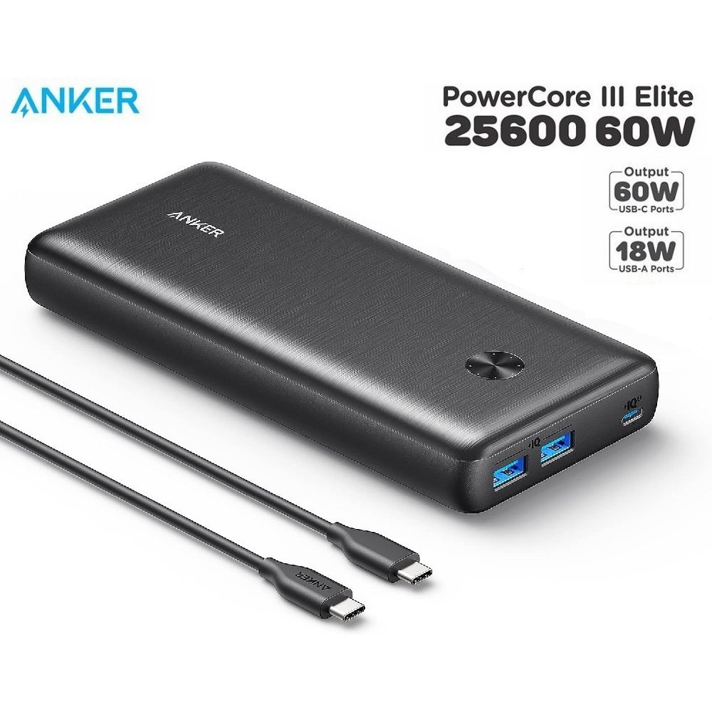 Jual GROSIRUNIK99 ANKER A1290 - PowerCore III Elite - 25600mAh Power ...