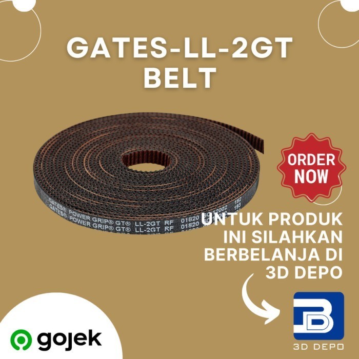 Jual Original Gates Powergrip® 2GT Belt 9 mm | Shopee Indonesia