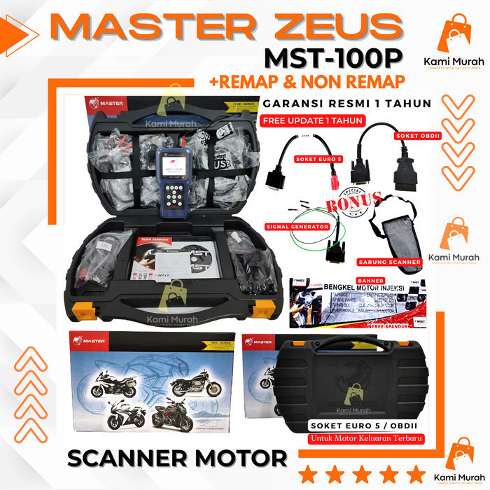 Jual Scanner Motor Universal ZEUS MST 100P 9 Merk Motor | Shopee Indonesia