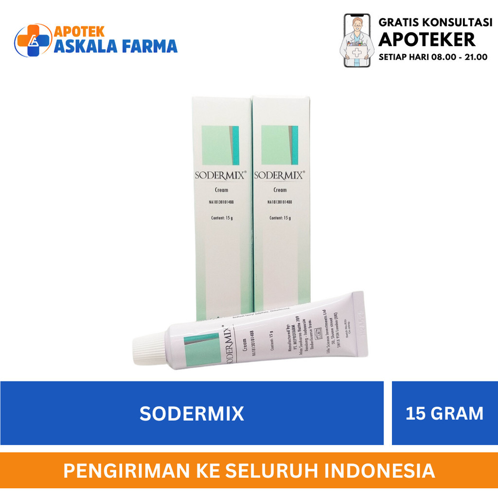Jual Sodermix Cream 15 Gram Mengatasi Keloid dan Bekas Luka | Shopee ...