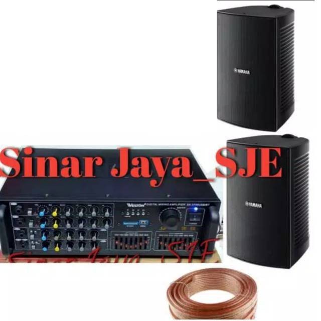 Jual paket sound system Yamaha vs6 + amplifier bluetooth / Original Yamaha | Shopee Indonesia