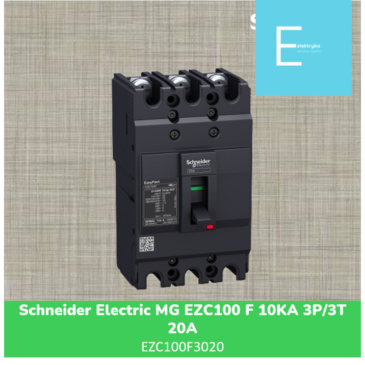Jual Schneider Electric Easypact MCCBEZC100 F 10KA 3P/3T 20A-EZC100F3020 | Shopee Indonesia
