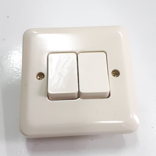 Jual Saklar Seri IB Saklar Double broco inbow saklar dobel tanam BROCO ...