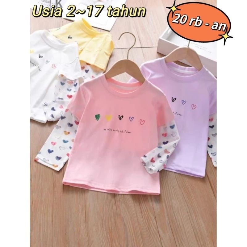 Jual Tunik anak perempuan usia 3-15 tahun/ kaos tunik anak cewe/ kaus ...