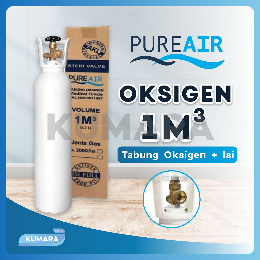 Jual PURE AIR - Tabung Oksigen + Isi 1m3 | Shopee Indonesia