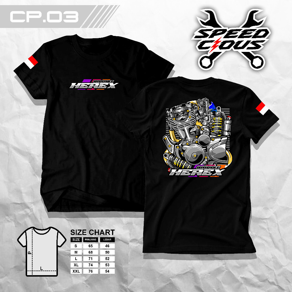 Jual Kaos Herex Racing Original Speedcious - Baju Distro Mesin Herex Cb ...