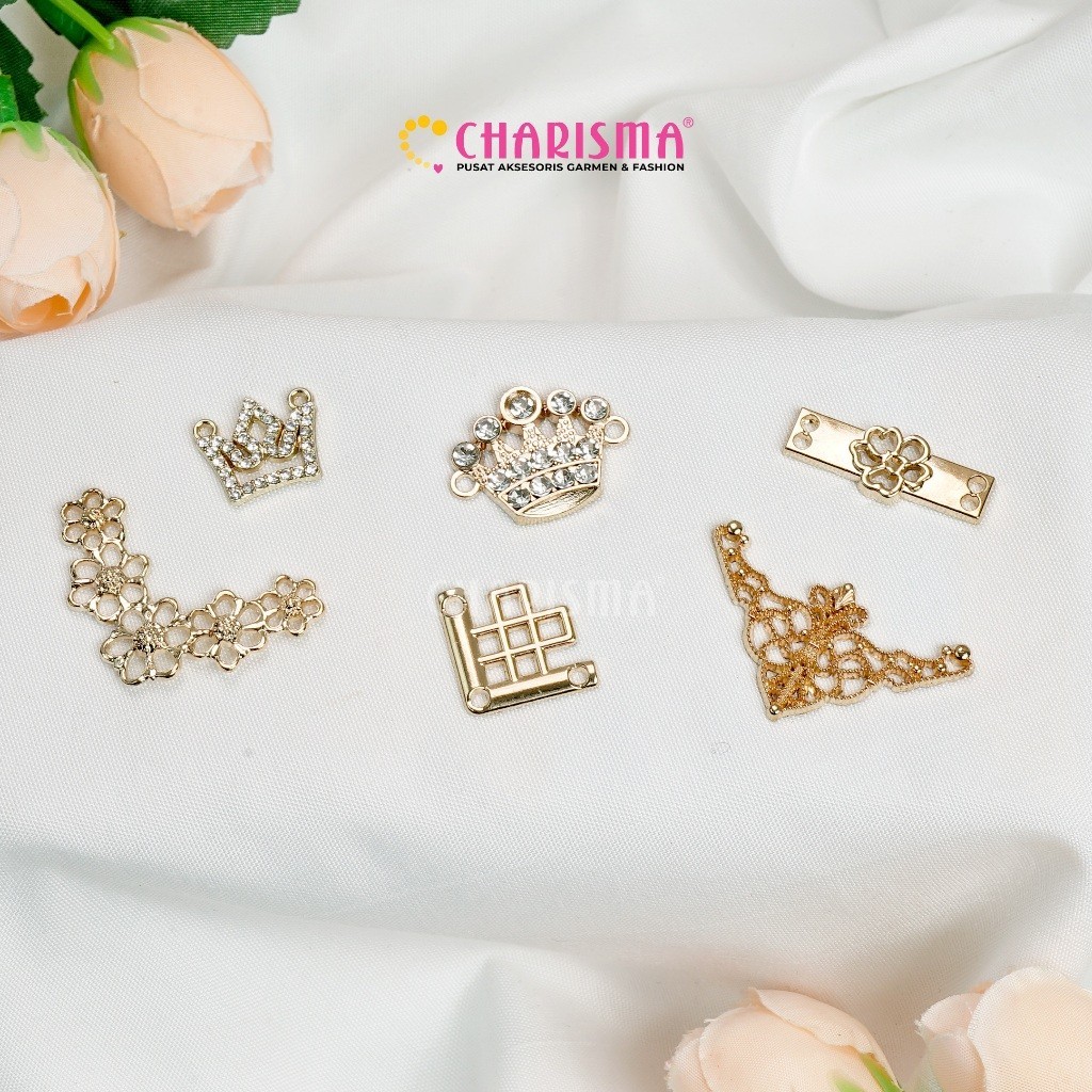 Jual Charisma Label Plat Besi Motif 3 - Label Tag Besi / Plat Hijab ...