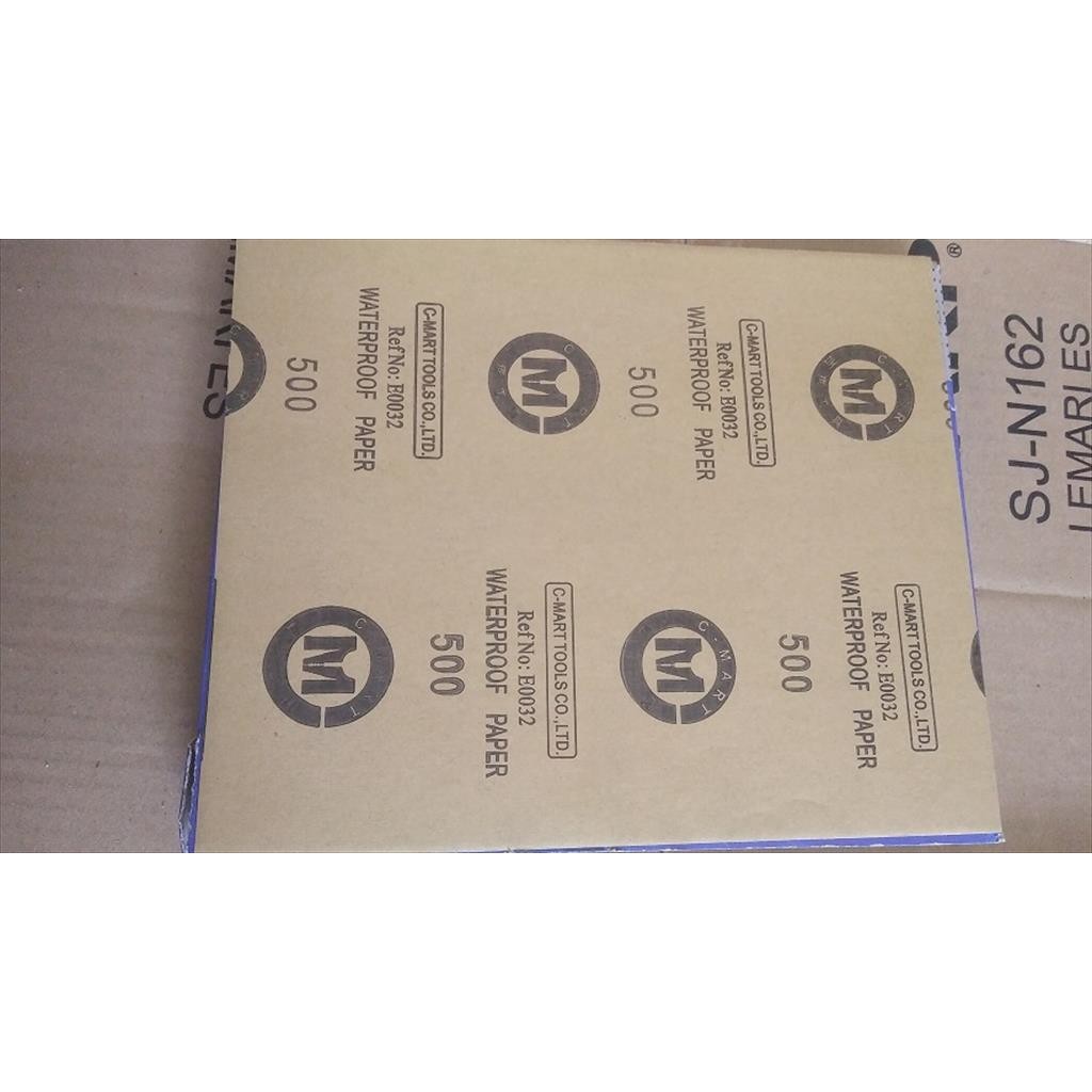 Jual Amplas Lembaran Grit 500 Paper Kertas Waterproof Abrasive Halus C ...