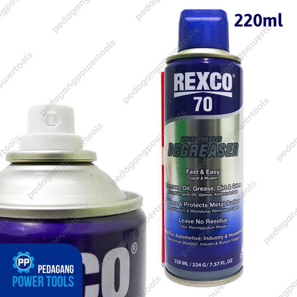 Jual REXCO 70 220 ml Multi Purpose Degreaser Pembersih Oli Gemuk Kerak ...